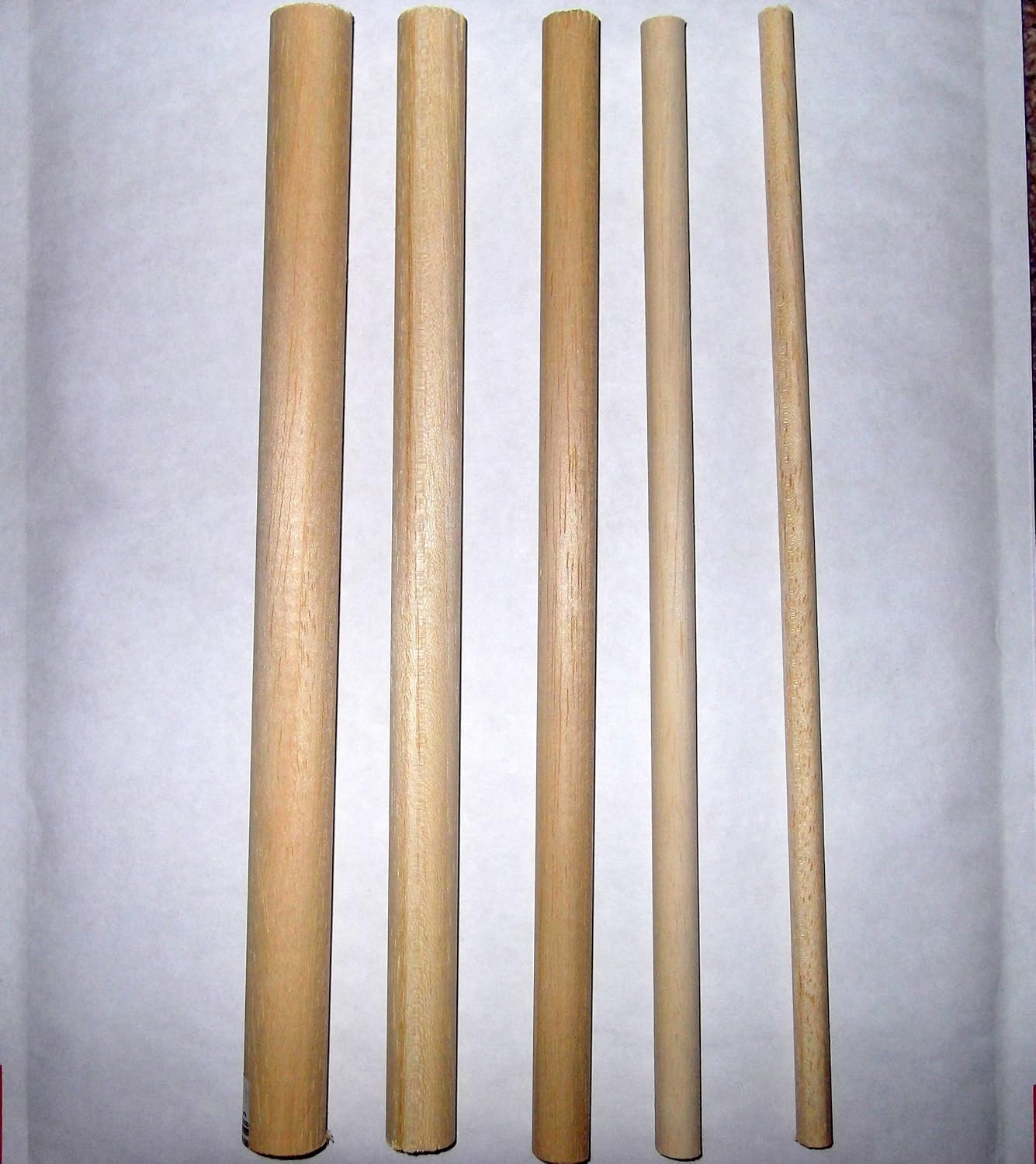 Pack of 3 Wooden Dowels 30cm long - choose your width - ideal for craft ...