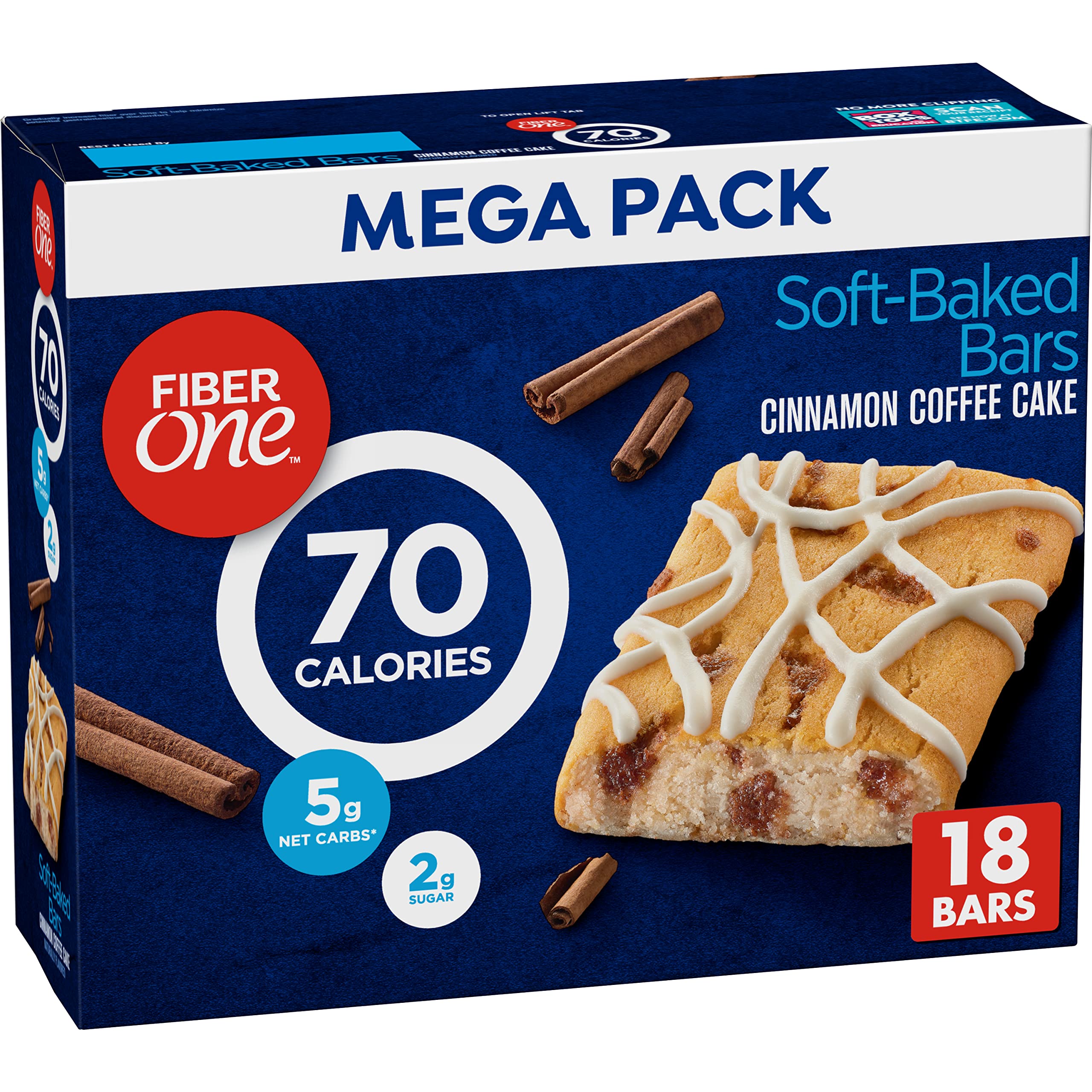 Mua 70 Calorie Soft-Baked Bars, Cinnamon Coffee Cake, 18 ct trên Amazon ...