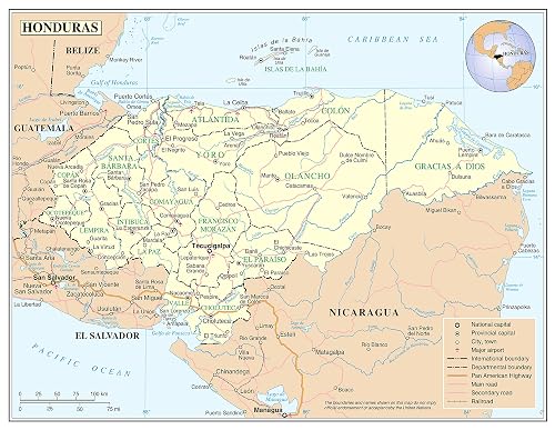 Palmetto Posters 24x31 Laminated Poster: Large detailed political and ...
