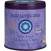 Amazon.com : Blue Lotus Chai - Golden Masala Flavor Chai - Makes 100 ...