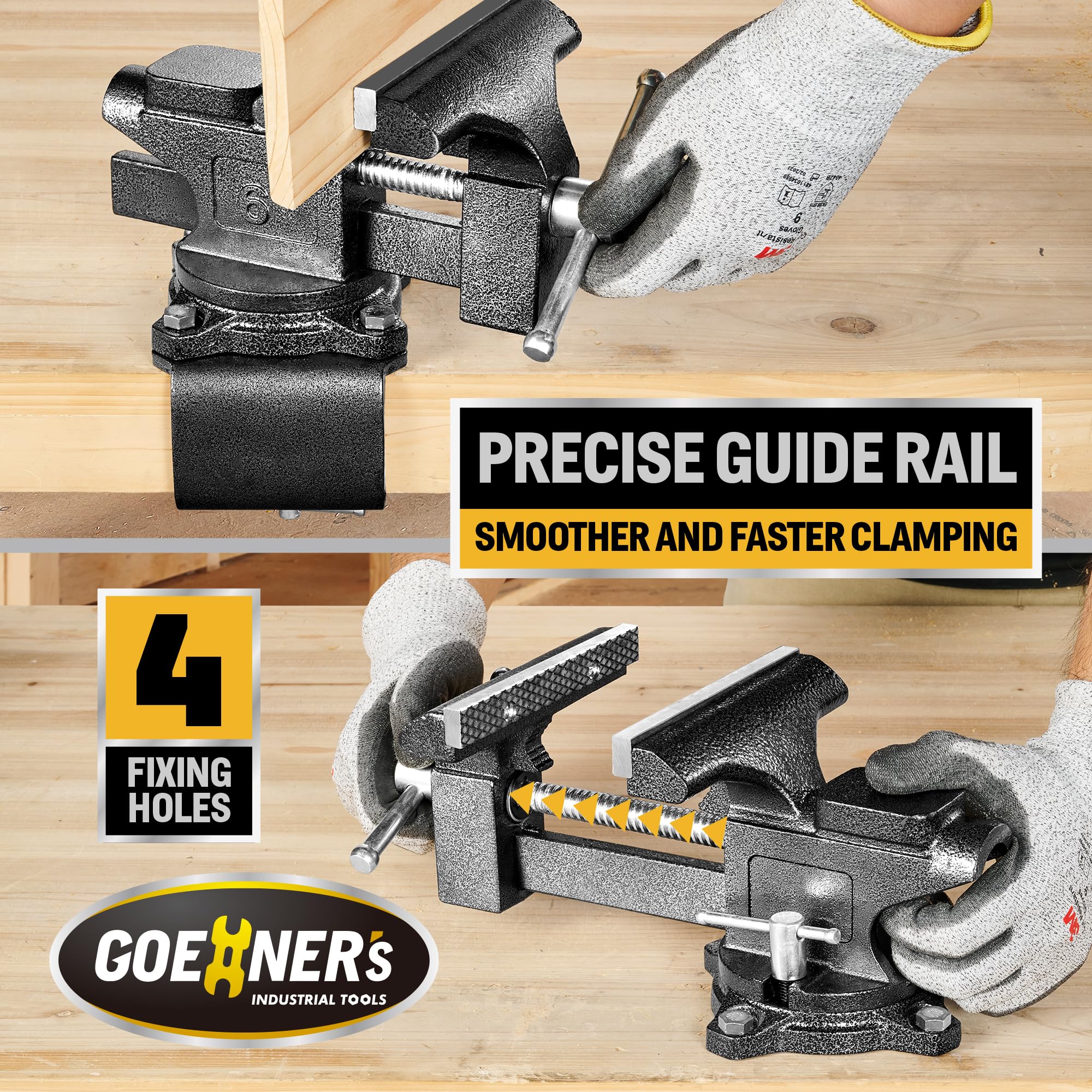 Mua Bench Vise 6", Vice for Workbench with Heavy Duty Forged Steel ...