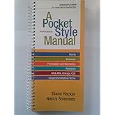 Amazon.com: A Pocket Style Manual 5e with 2009 MLA: 9780312593247 ...
