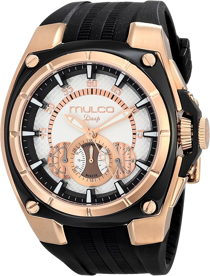 Mulco MW1 – 29786 – 023 Wristwatch, Plastic Black Strap: Amazon.co.uk ...