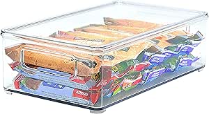 Amazon.com: Youngever 2 Pack Stackable Plastic Storage Organizer ...