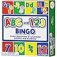 Amazon.com: Party Hearty Alphabet and Number, ABC and 123 Bingo Board ...