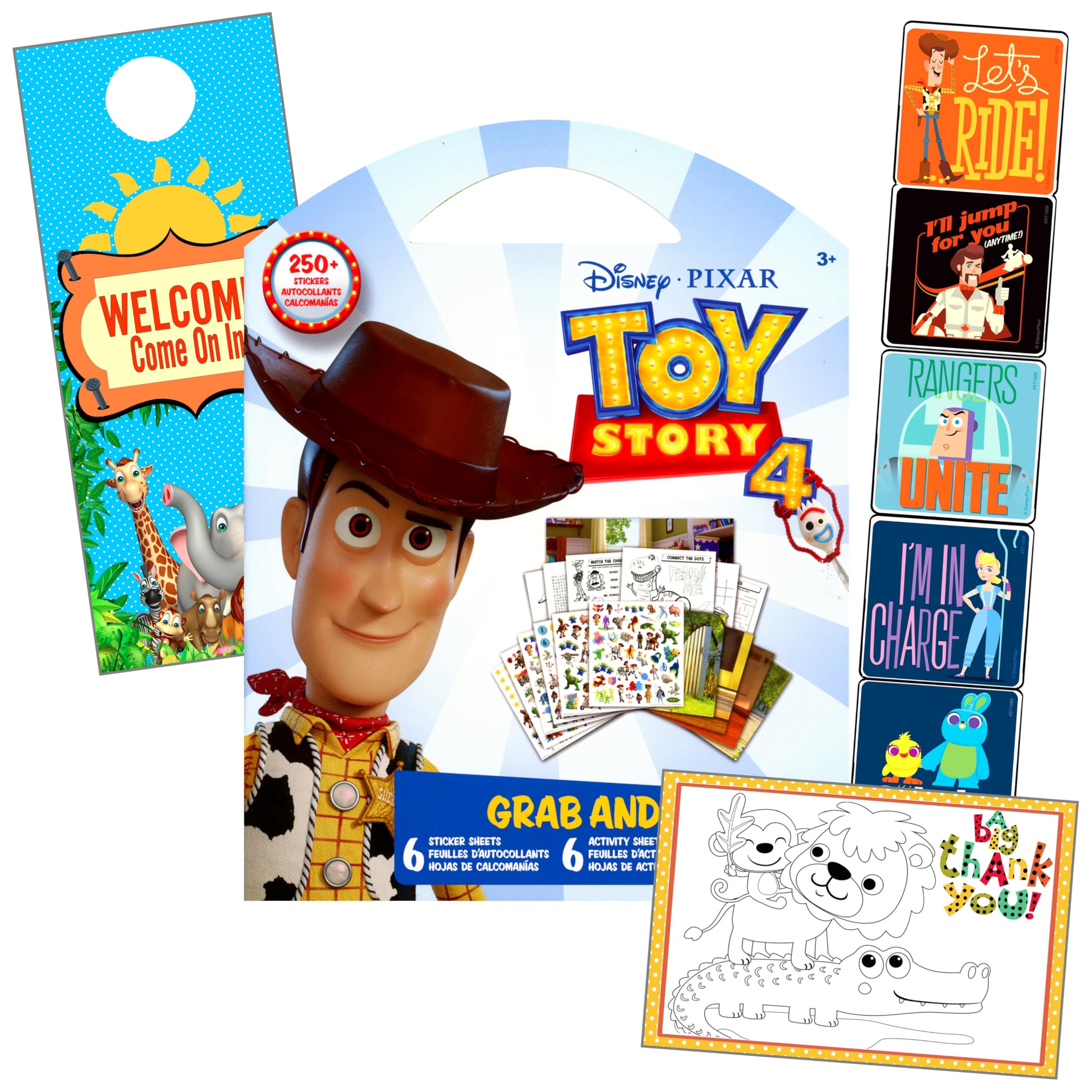 Mua Disney Toy Story 4 Stickers Coloring Activity Book Set - Bundle ...