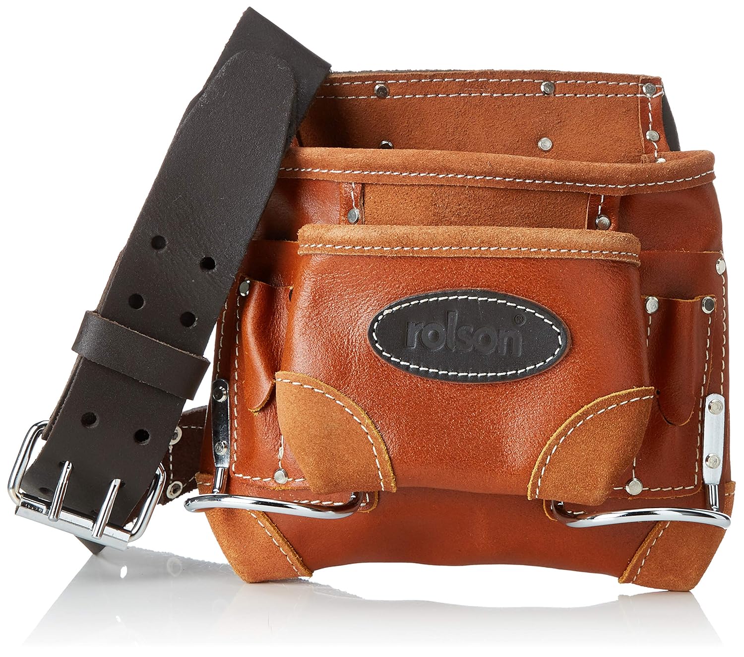 Rolson 68877 Brown Single Tool Pouch with Belt, Brown/Black: Amazon.co ...