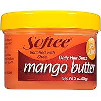 Amazon.com: Softee Mango Shea Butter Daily Hair Dress, 3 Ounce Jar (1 ...