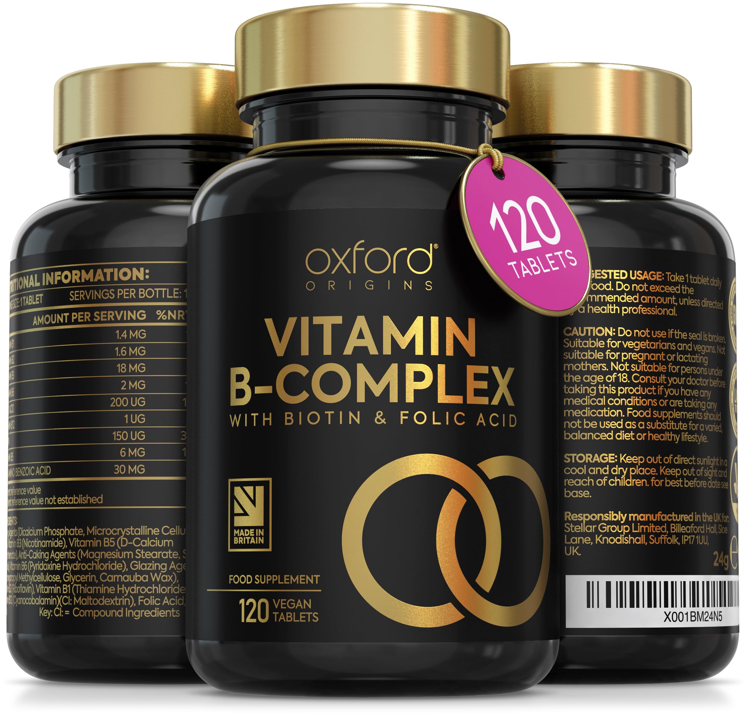Mua Ultra Vitamin B Complex High Strength | 120 Vegan Tablets, 4 Month ...