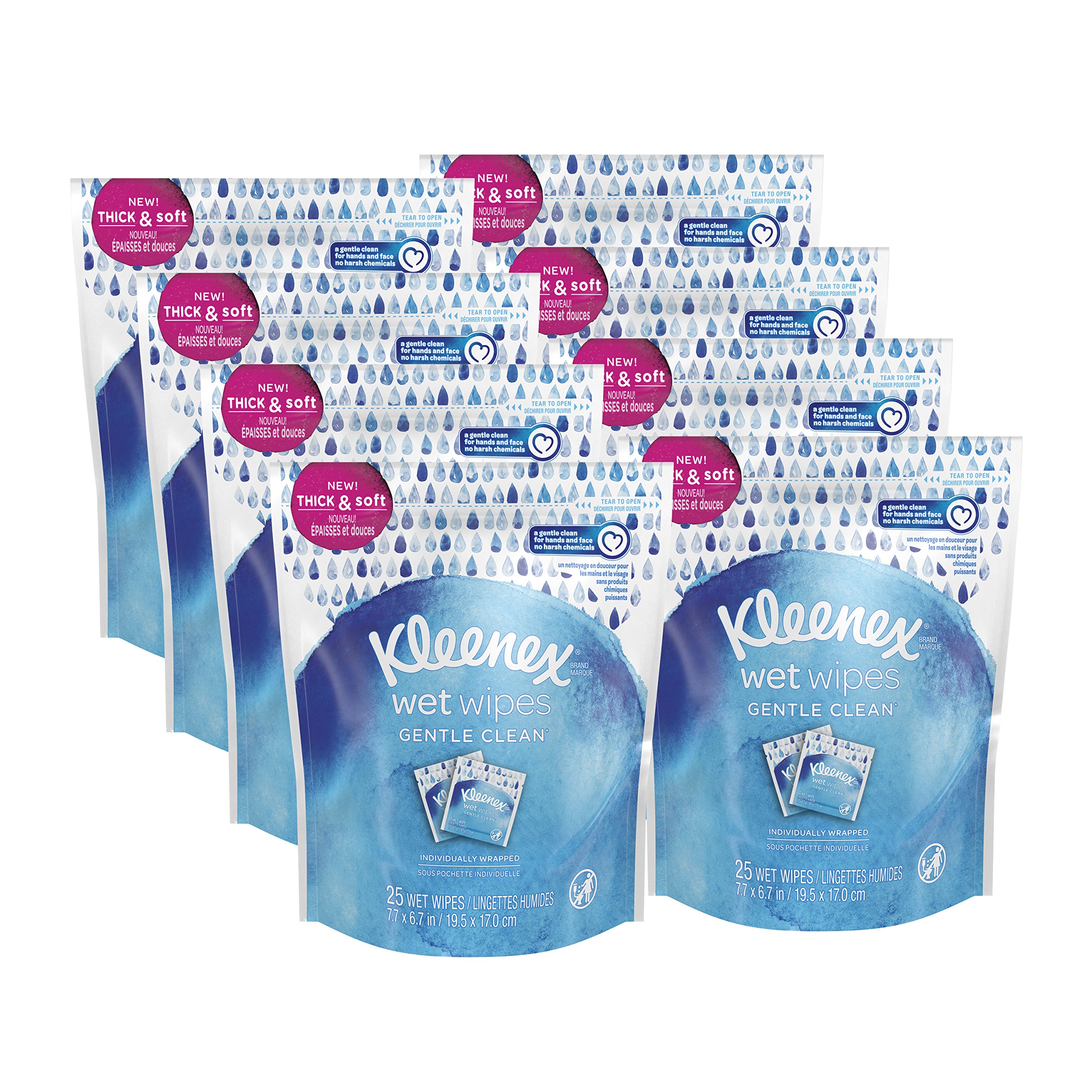 Amazon.com : Kleenex Germ Removal Wet Wipes, 20 Wipes (Pack of 2) : Beauty