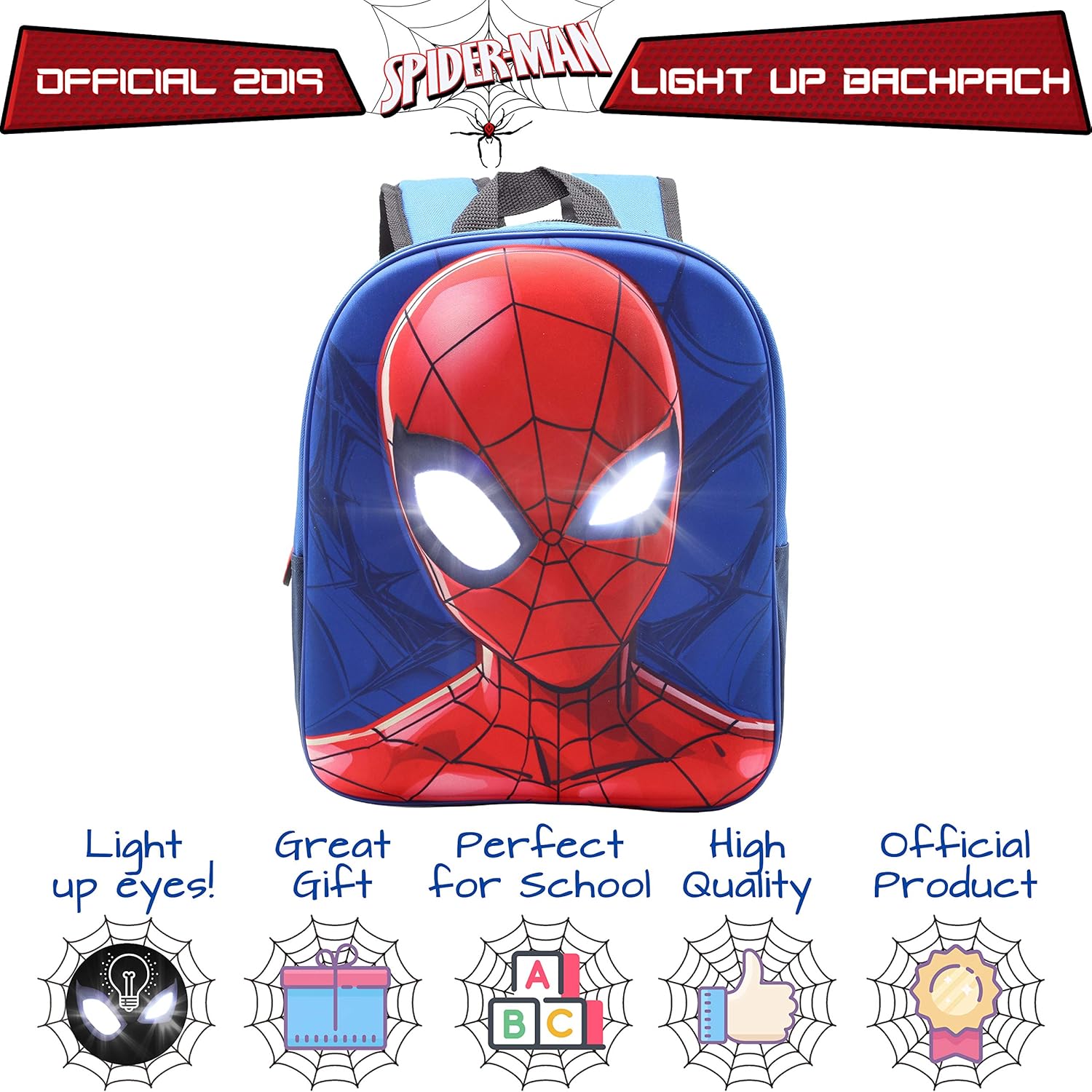 Spiderman Backpack for Boys Junior School Bag for Kids Spider Man ...