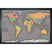 Amazon.com: Homemagnetics HM3322WLDM Magnetic World Map, 33 X 22 : Home ...