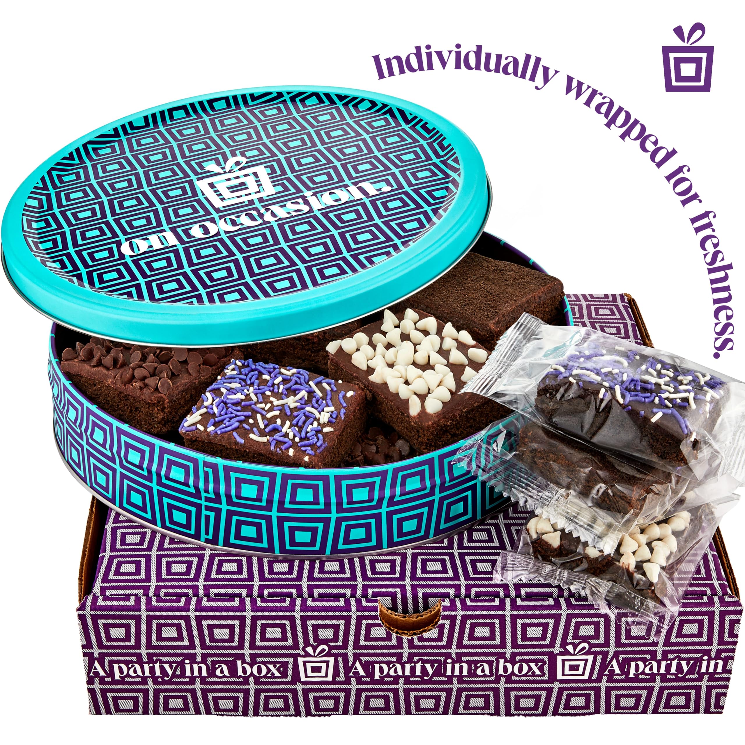 Mua Fathers Day Gourmet Chocolate Brownies Individually Wrapped | Fudge ...