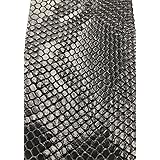 Amazon.com: Vinyl Fabric Black Faux Viper Snake Skin Vinyl-Faux Leather ...