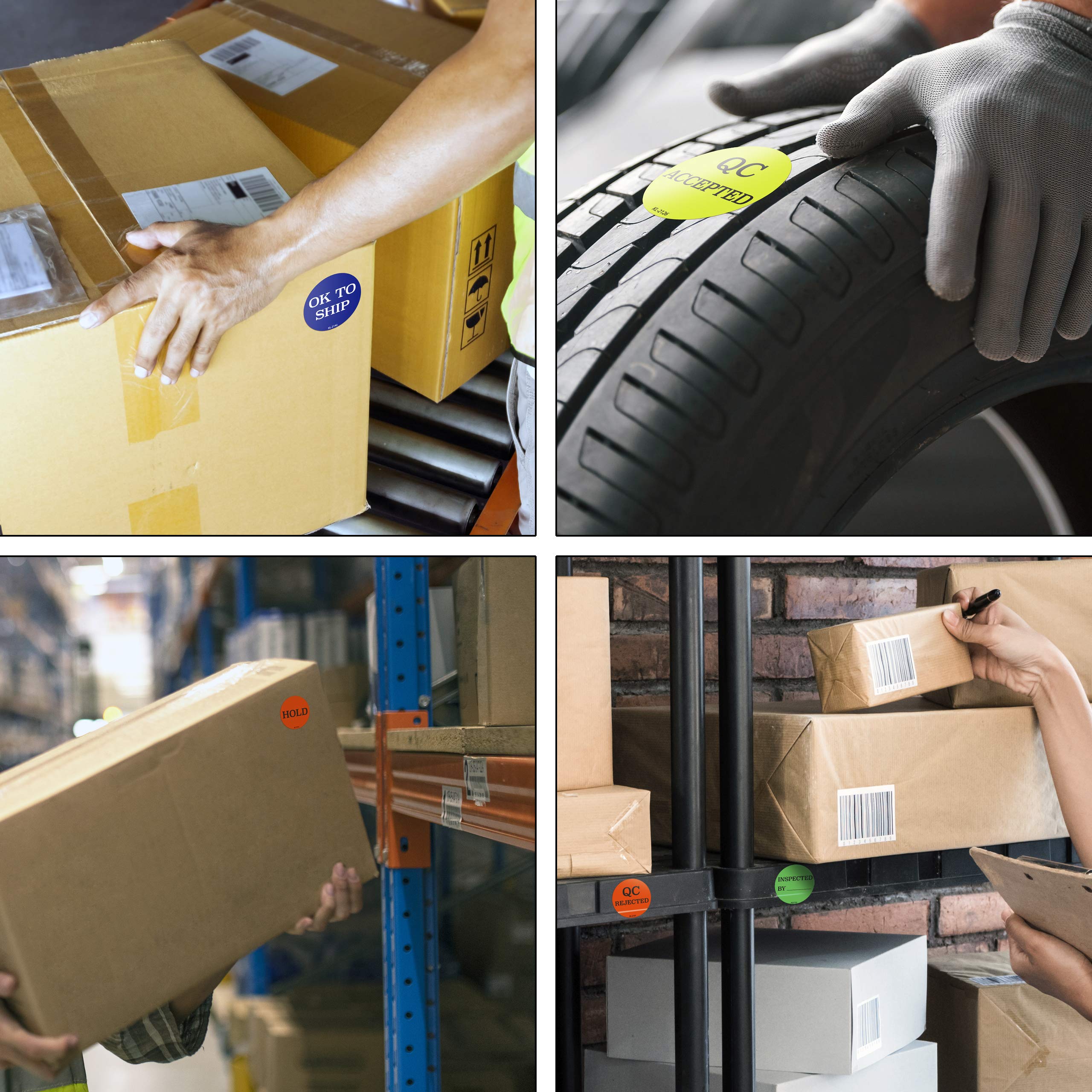 Mua 2" Circle Inventory Control Stickers for Shipping and Inventory ...