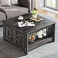 Amazon.com: YITAHOME Coffee Table Farmhouse Coffee Table with Storage ...