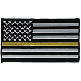 Amazon.com: Thin Gold Line US Flag Patch for Emergency Dispatchers with ...
