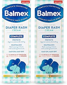 Amazon.com: Balmex Diaper Rash Cream 4 Oz. 2 Pack: Health & Personal Care