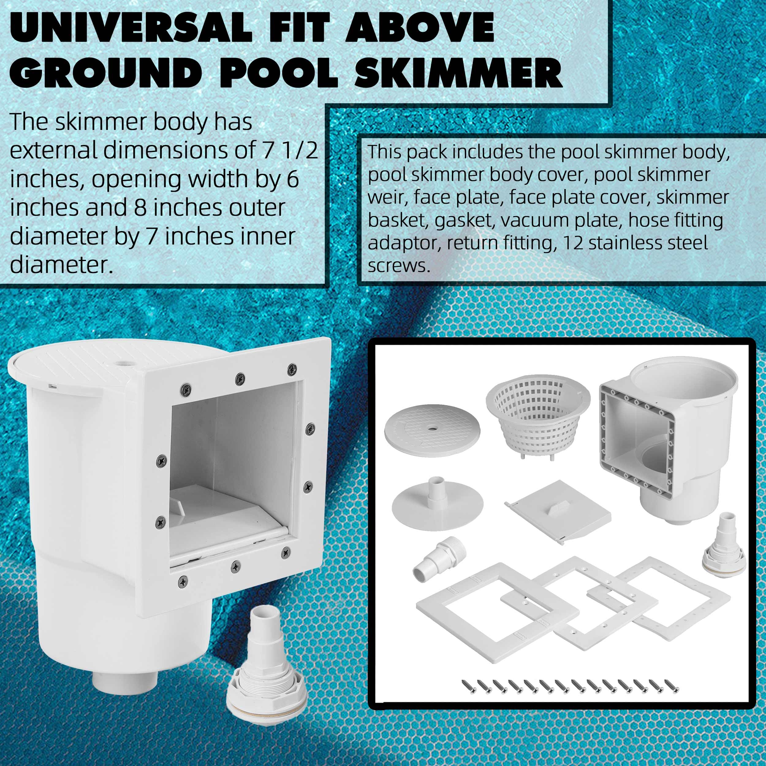 Mua (Complete Set) Universal Fit Above Ground Pool Skimmer (White ...