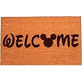 Amazon.com: Mickey Mouse Castle Home Laser Engraved Coir Fiber Welcome ...