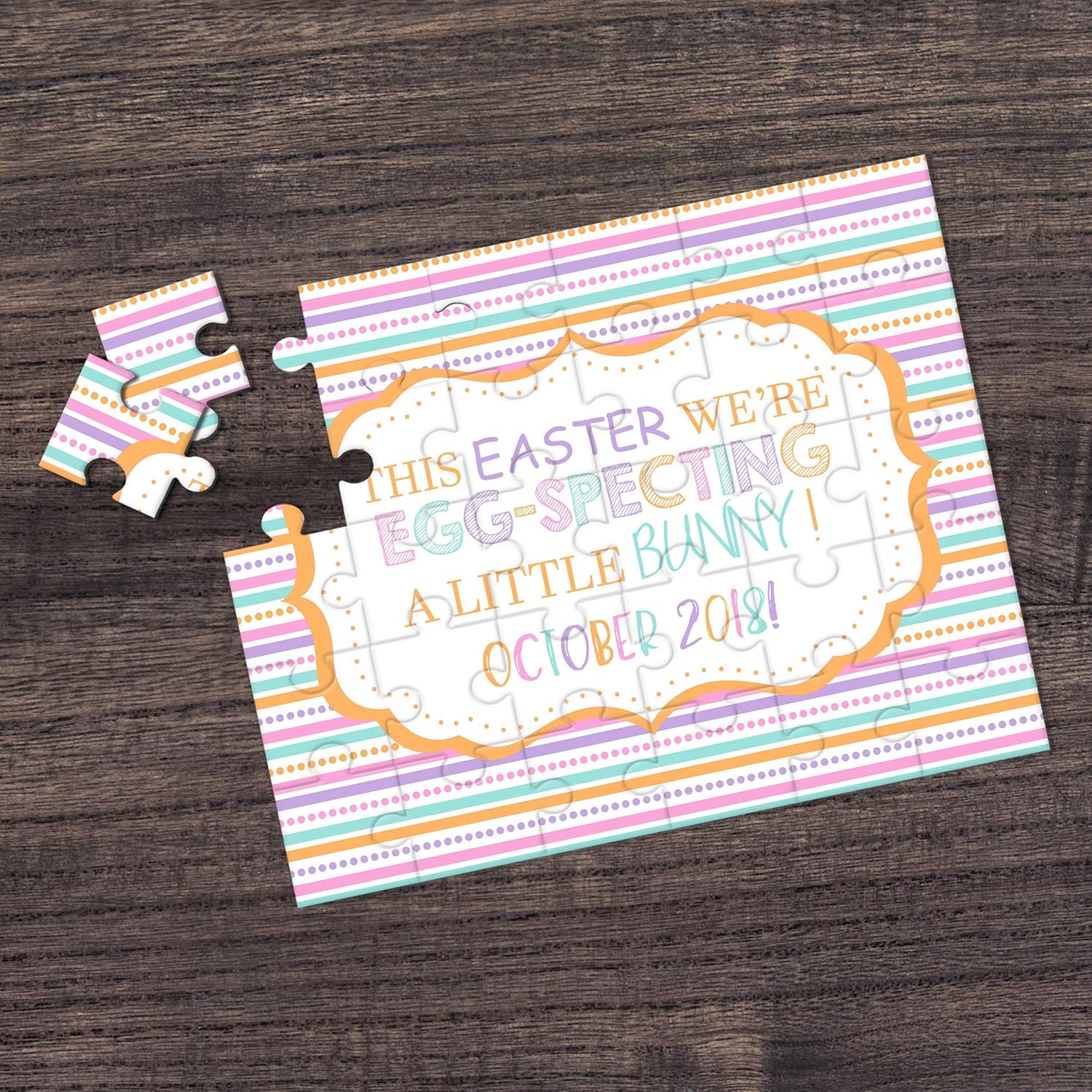 Amazon.com: Easter Pregnancy Announcement Puzzle - Pregnancy Reveal ...