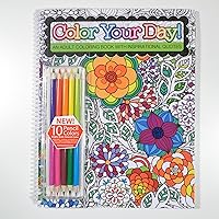 Amazon.com: Color Your Day! - an Adult Coloring Book - Includes Colored ...