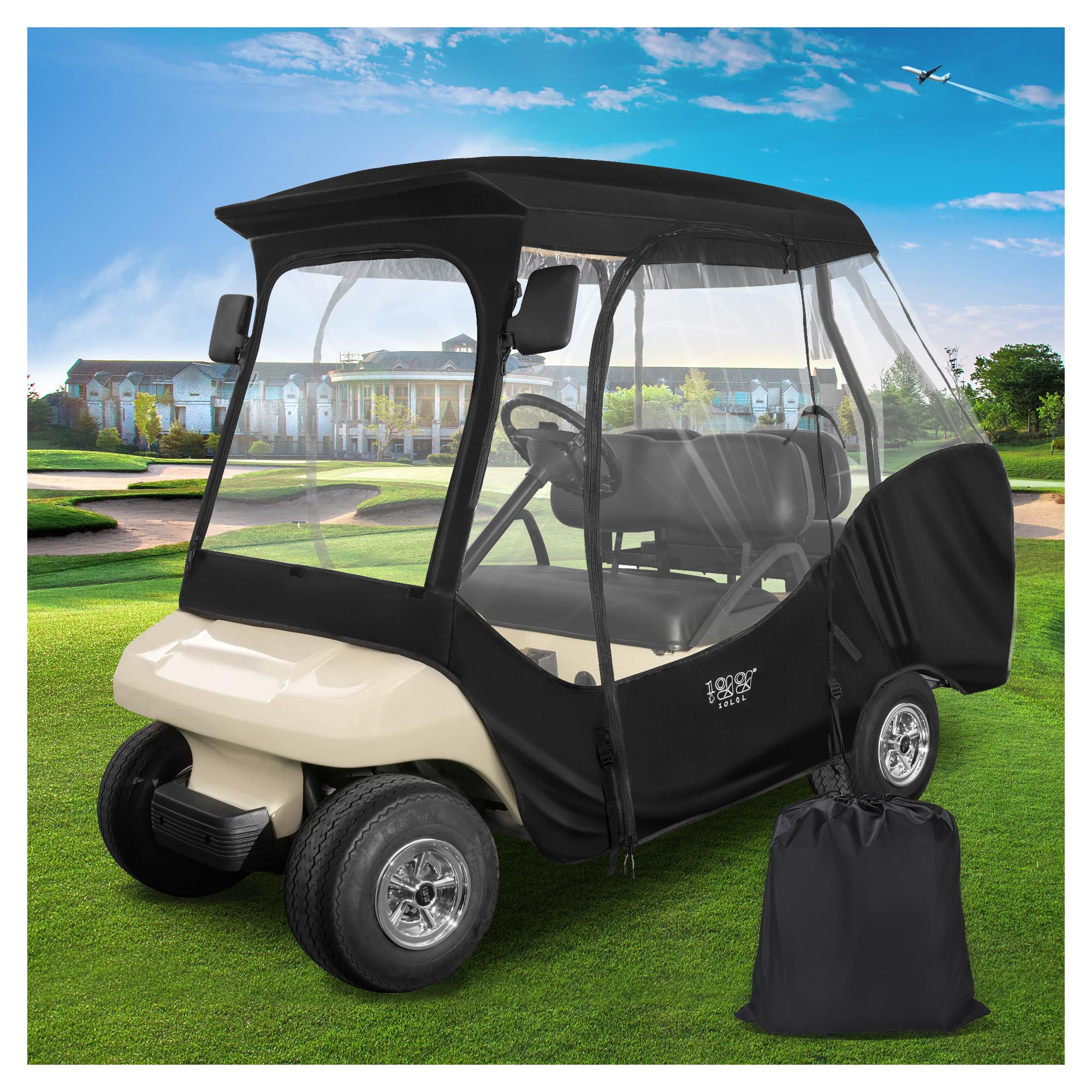 Mua 10L0L 4 Passenger Golf Cart Driving Enclosure Golf Cart Rain ...