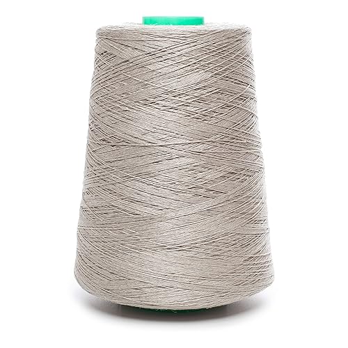 Lusie's Linen Yarn Cone - 100% Flax Linen - 1 LBS - Natural Gray Yarn ...