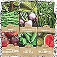 Amazon.com : Container Garden Vegetable and Herb Seeds Organic Variety ...