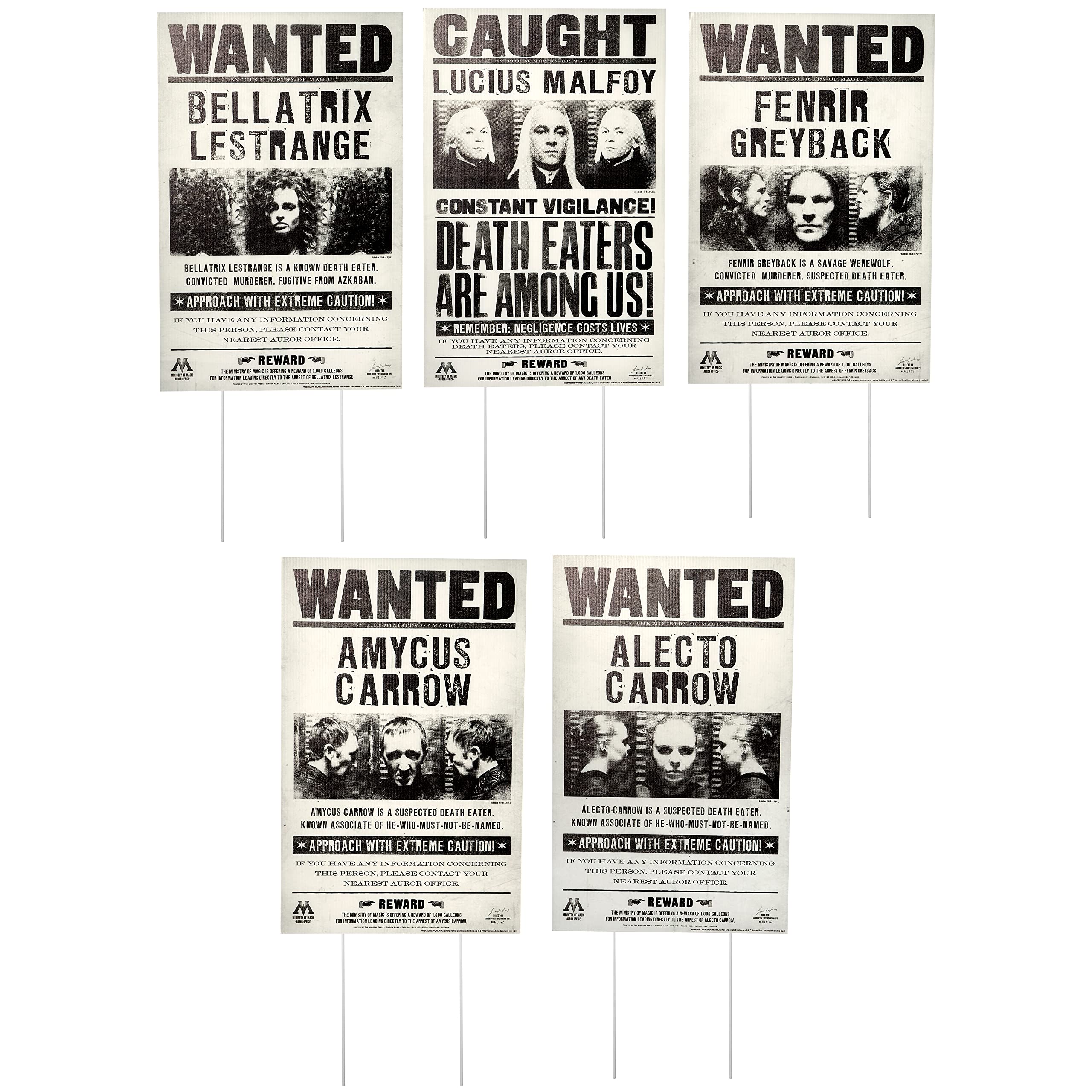 Rubie's Harry Potter Wanted Poster Signs Lawn Décor, As Shown, One Size ...