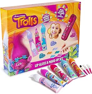 Trolls Brillo Labial y Set Maquillaje : Amazon.es: Juguetes y juegos