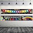 2 Pieces Bienvenidos Sign Spanish Welcome Banners Spanish Banner ...