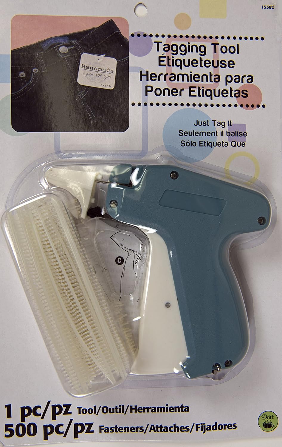 Amazon.com: Dritz 15582 Tagging Tool: Arts, Crafts & Sewing