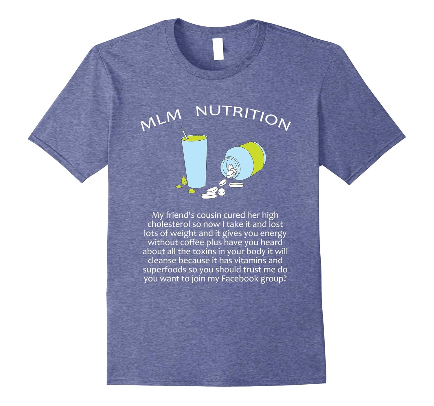 Funny MLM Nutrition T Shirt – Run on Diet sales pitch-Vaci – Vaciuk