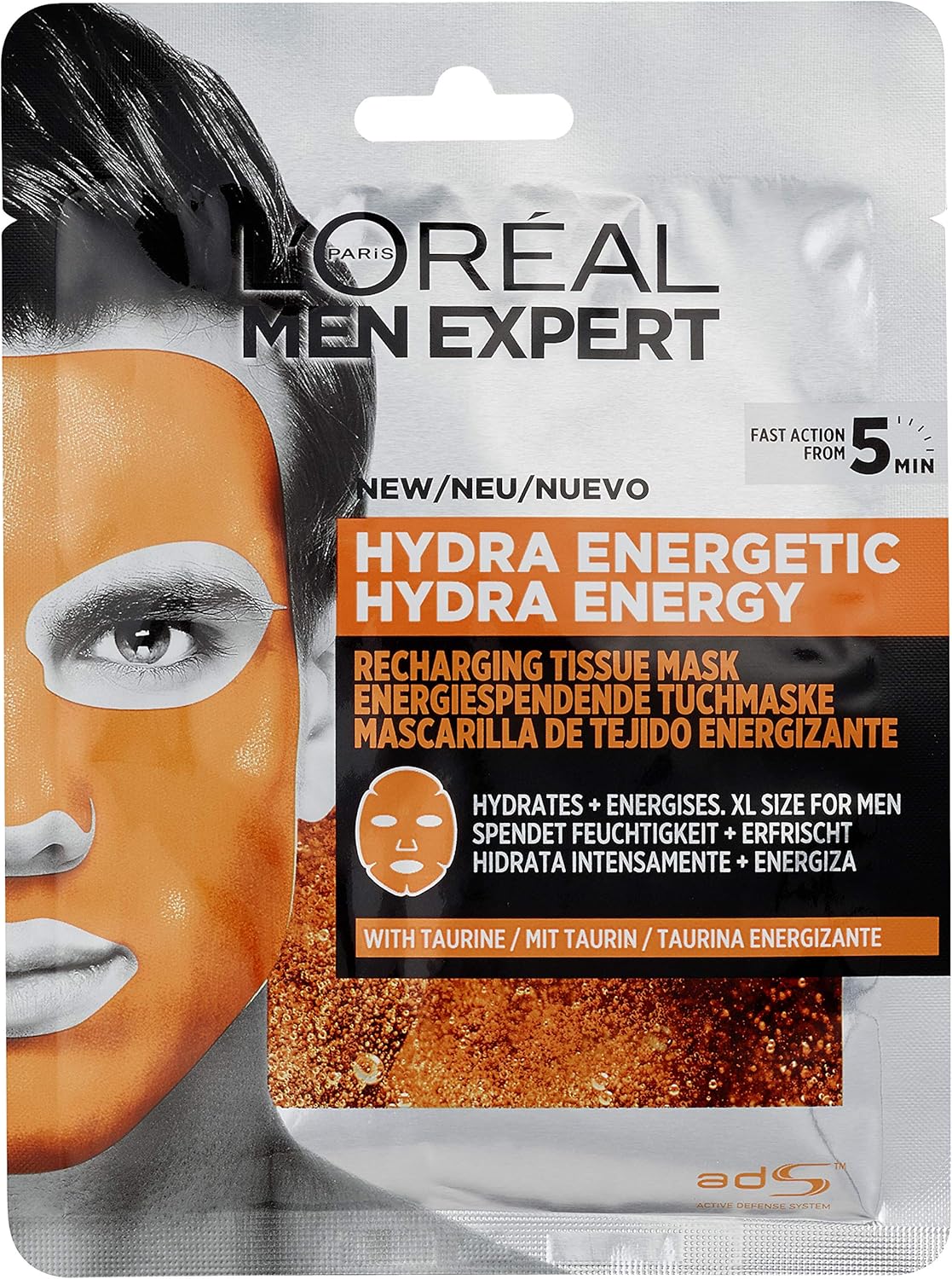 Men Expert Hydra Energetic Tissue Face Mask for Men, Sheet Mask for ...