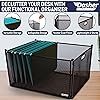 Hanging File Organizer Mesh Box, Supports Letter and Legal-Sized ...