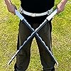 Inosuke Sword Real Steel Metal Samurai Sword Set 40 Inches,Nichirin ...