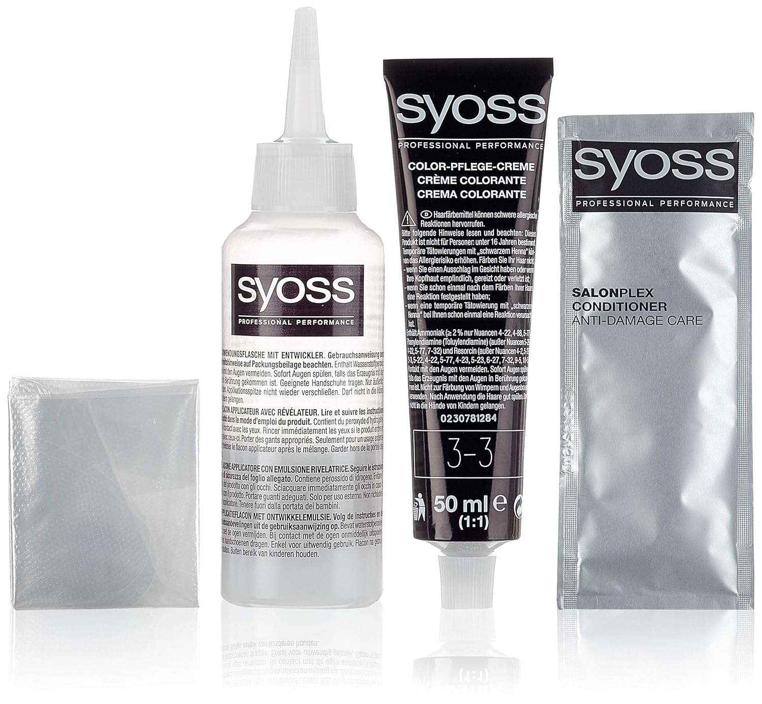 Syoss Haarfarbe, 3-3 Dunkelviolett, 3er Pack (3 x 115 ml): Amazon.de: Beauty