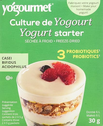 Yogourmet CBA Probiotic Yogurt Starter, 6 Count, 0.18 Kilogram: Amazon ...