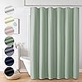 Amazon.com: OVZME Berry Sage Green Shower Curtain - 3D Embossed ...