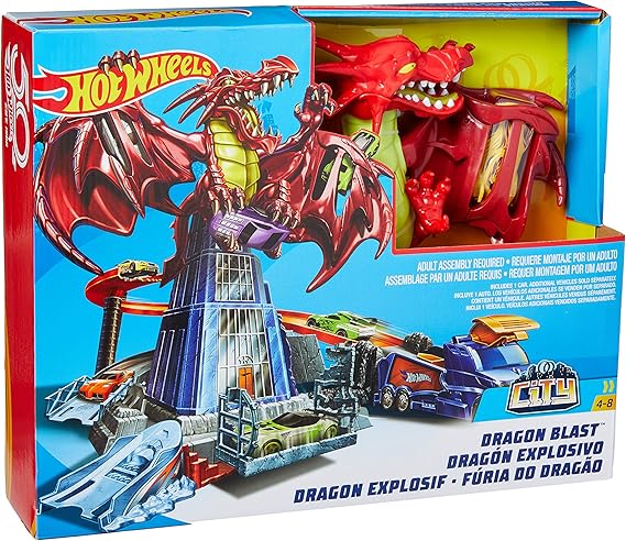 Hot Wheels- Hotwheels Monster High Juego Creativo Dragon Attack ...