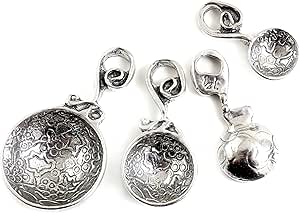 Amazon.com: Crosby & Taylor Vineyard Pewter Measuring Spoon Set without ...