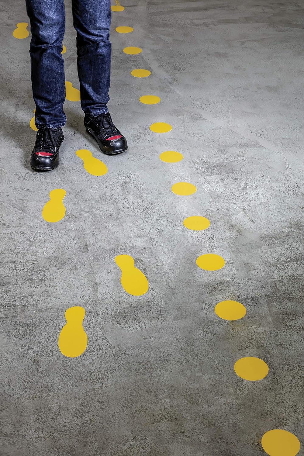 Floor Marking Foot Shape, Yellow, 5 Pairs – BigaMart