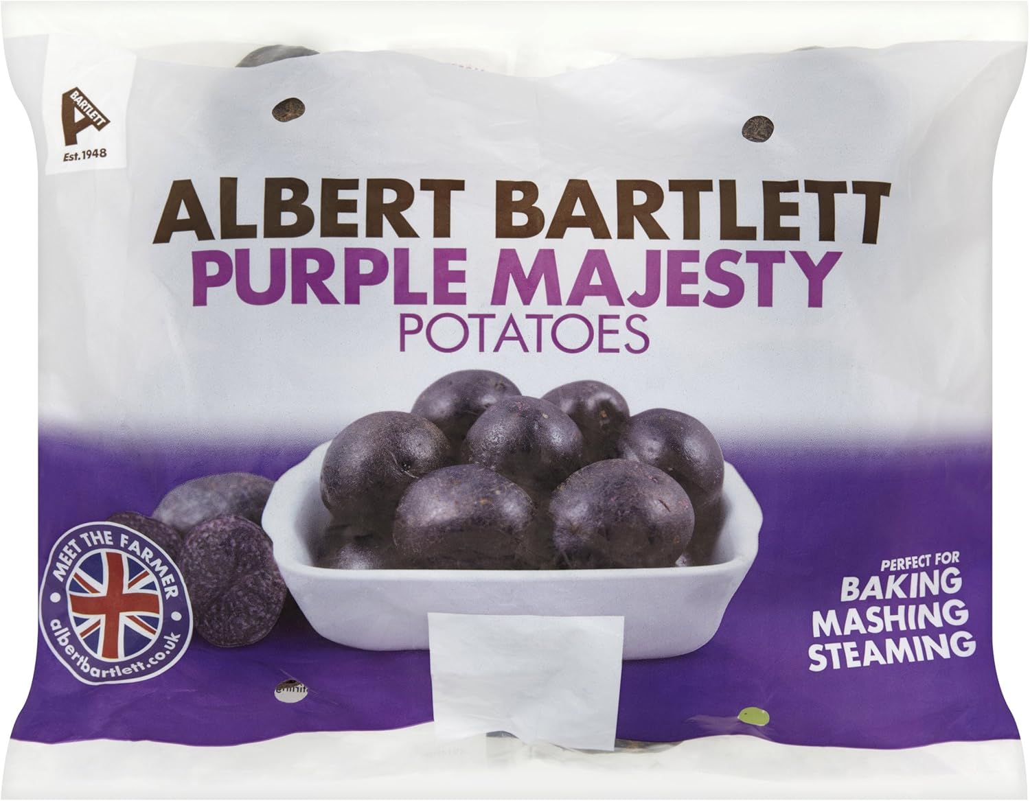 Albert Bartlett Purple Majesty Potatoes 1.25kg: Amazon.co.uk: Grocery