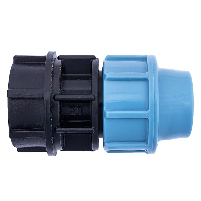MDPE PE Water Pipe Plastic Compression Reducer Fittings 3/4" x 20 mm ...