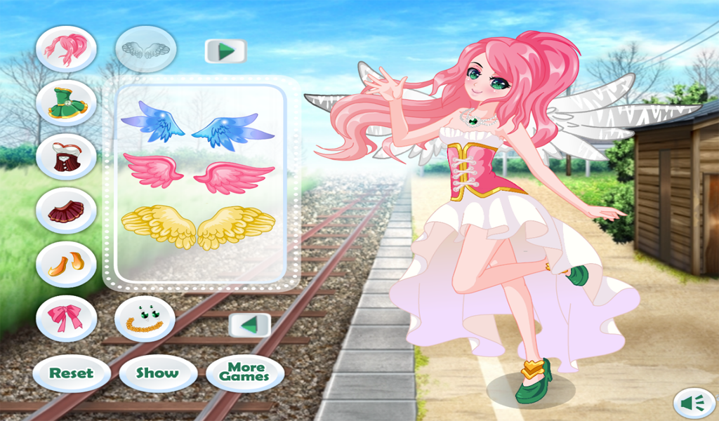 Dress Up Angel Anime Girl Game - Girls Games:Amazon.co.uk:Appstore for ...