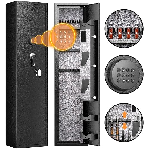 Bonusall 10-12 Rifle Safe, Long Gun Cabinet for Rifle and Shotgun ...