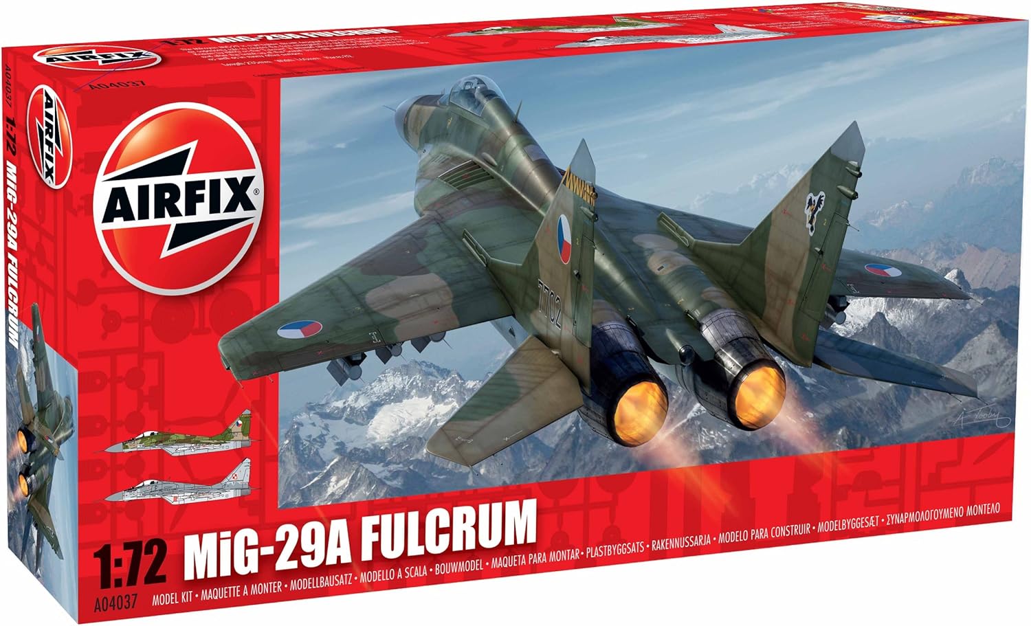 Airfix A04037 Mikoyan MiG-29 Fulcrum 1:72 Scale Series 4 Plastic Model ...