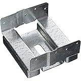 Simpson Strong Tie ABA66Z Z-Max 6 by 6 Adjustable Post Base, Brackets ...