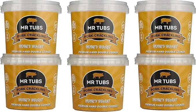 Mr Tubs Double Hand Cooked Premium Pork Crackling - 6 Flavours to ...